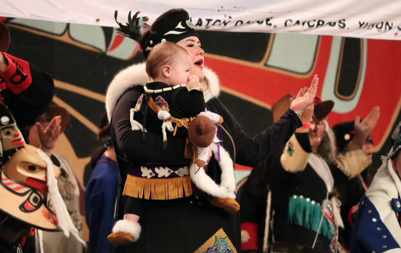 Regional Chief Adamek and her daughter, Tayāna Copper- Jane , dancing ...
